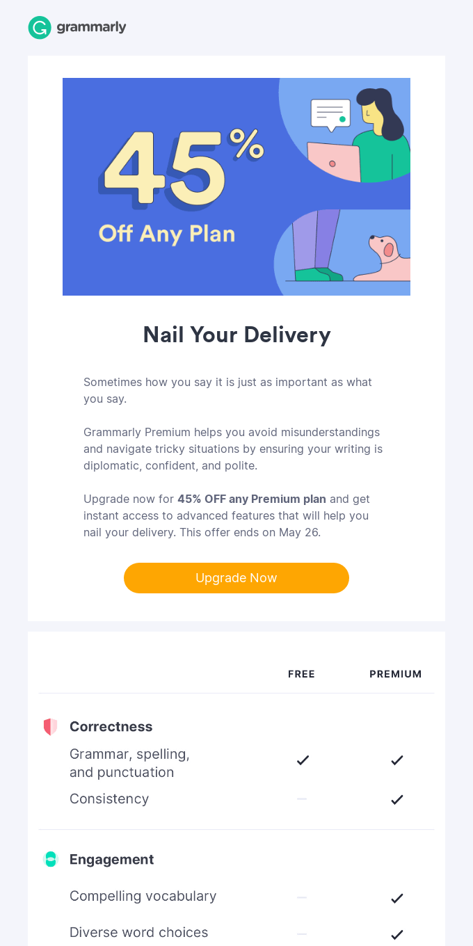 Offer Emails | Really Good Emails