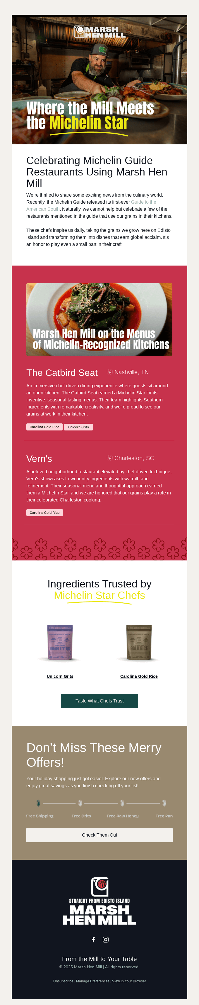 A Big Year for Michelin-Guide Restaurants using Marsh Hen Mill! from ...