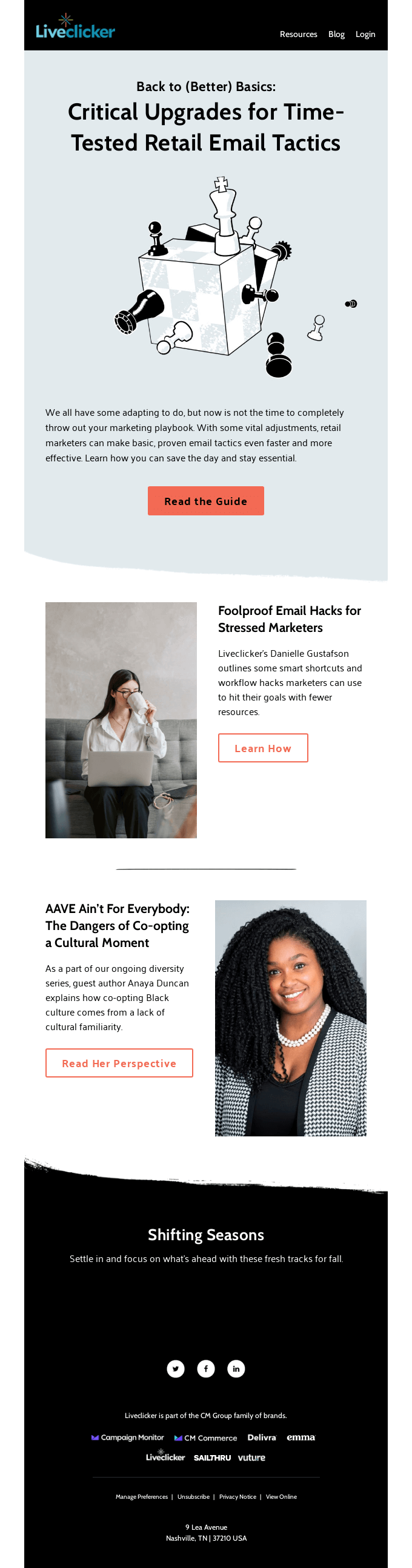 Back to basics (but better) from Liveclicker - Desktop Email View ...