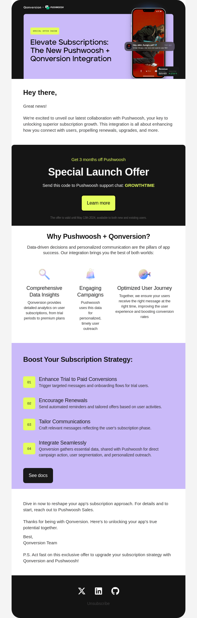 Boost App Subscriptions with Our New Pushwoosh + Qonversion Integration! from Qonversion ...