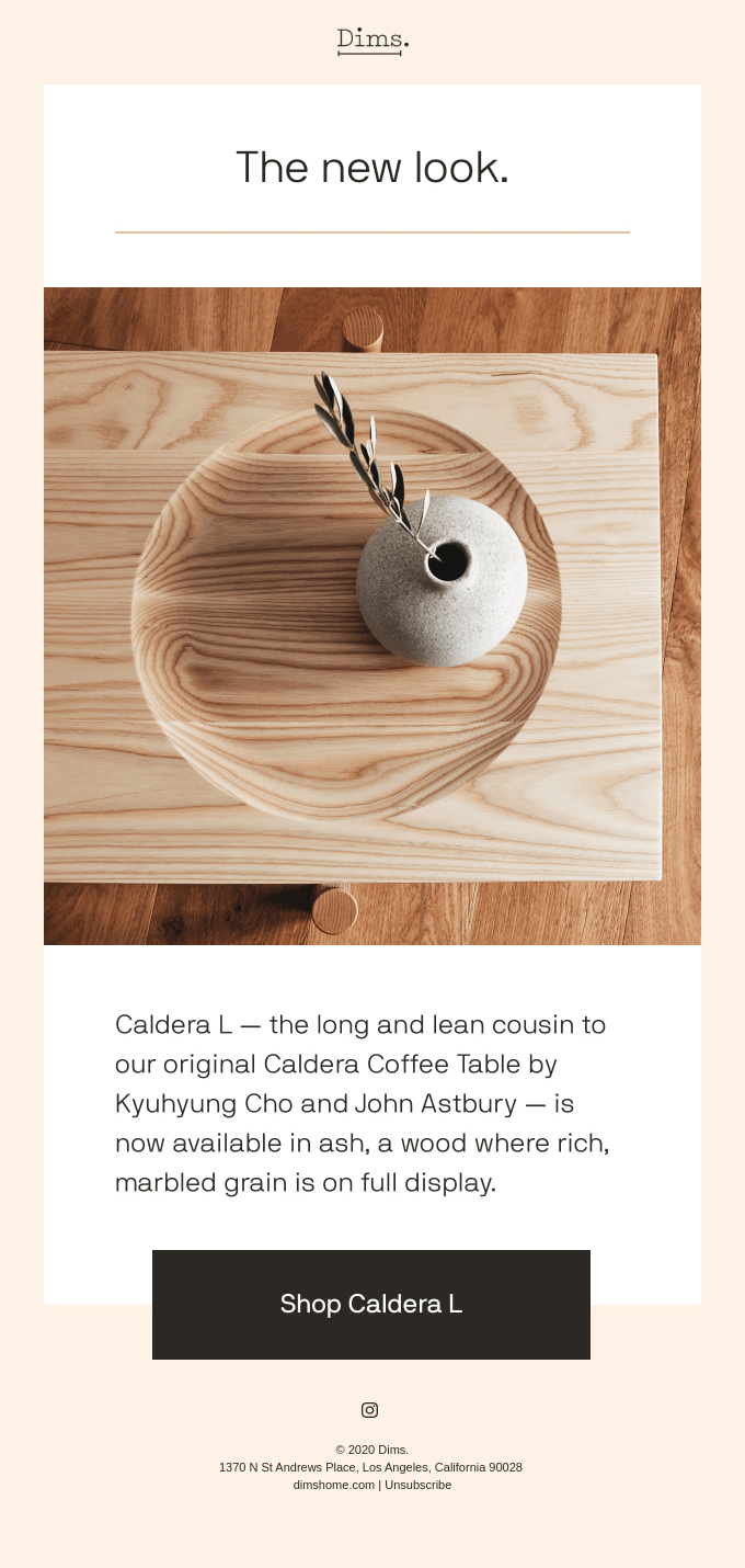 Caldera L Coffee Table in Ash. Now in stock. from Dims - Desktop Email ...