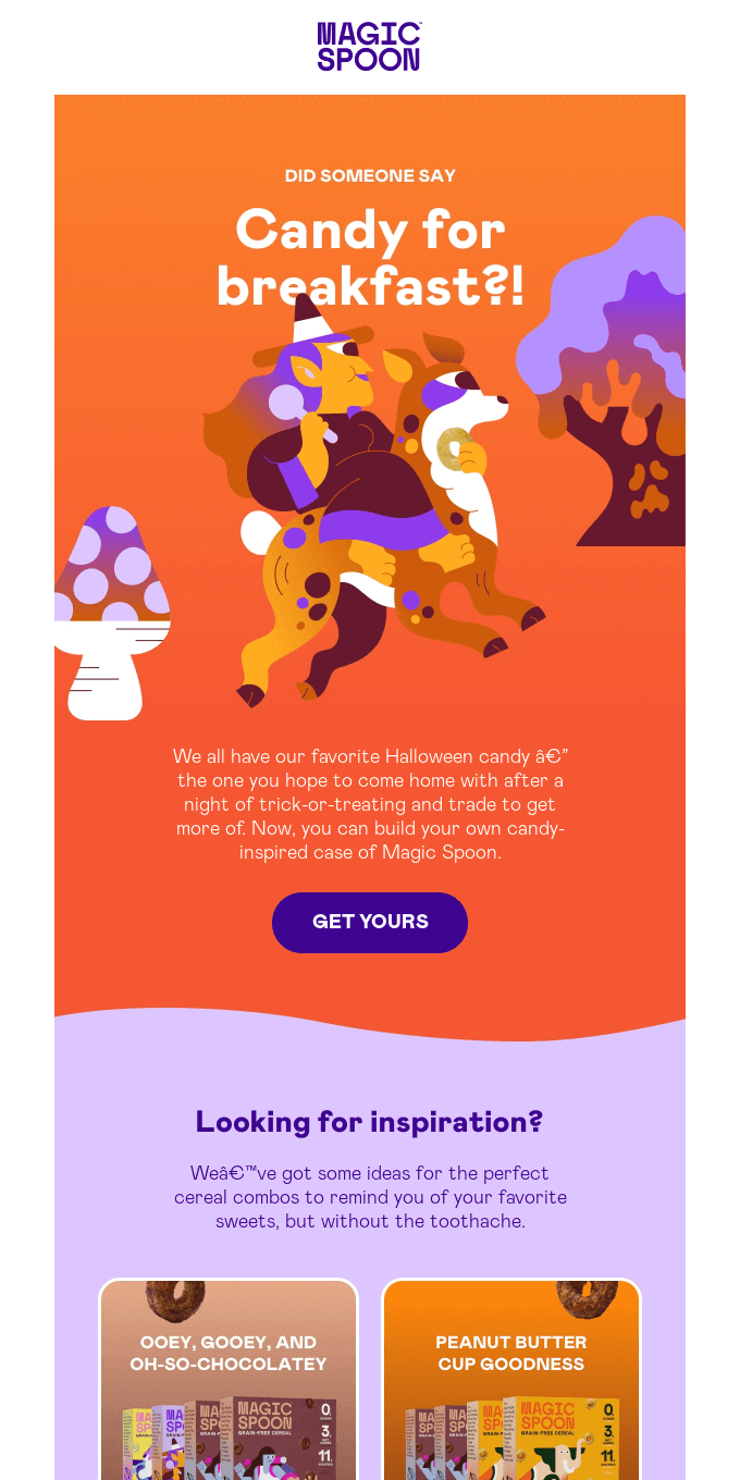 Food Items Emails | Really Good Emails