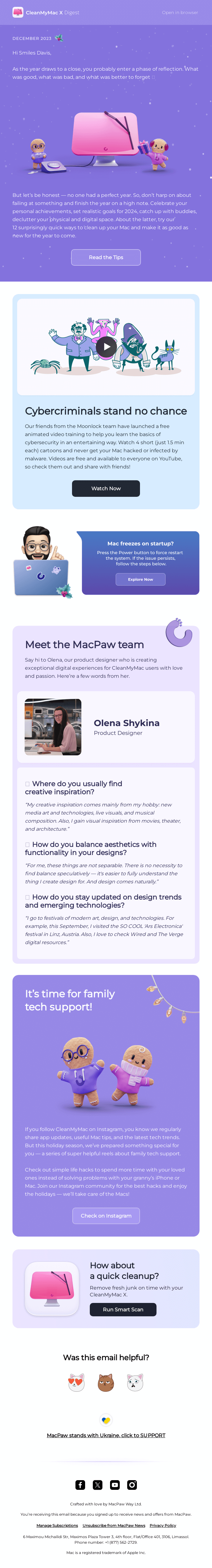 Cleanmymac Digest 12 Ways To Clean Up Mac Cybersecurity Tips And More From Macpaw Desktop