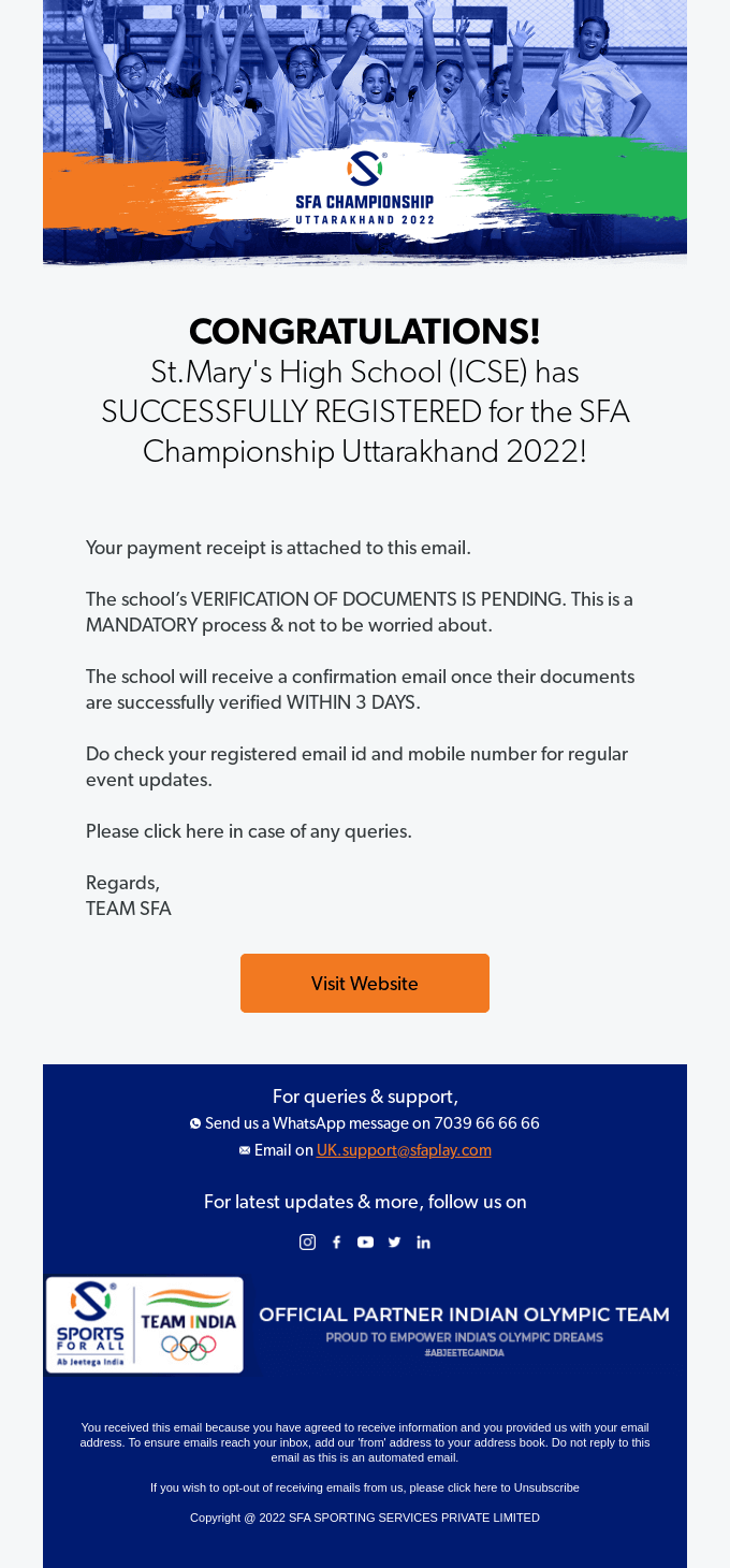 Congratulations Messages For Sports