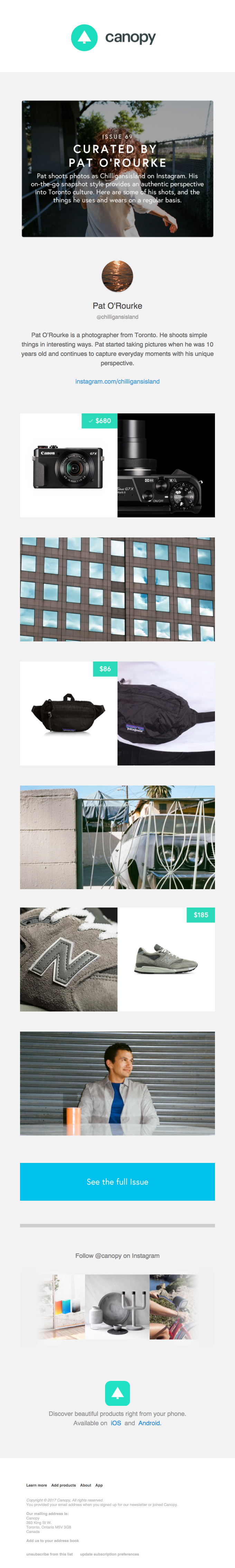 Curated by Pat O’Rourke — Info View | Really Good Emails