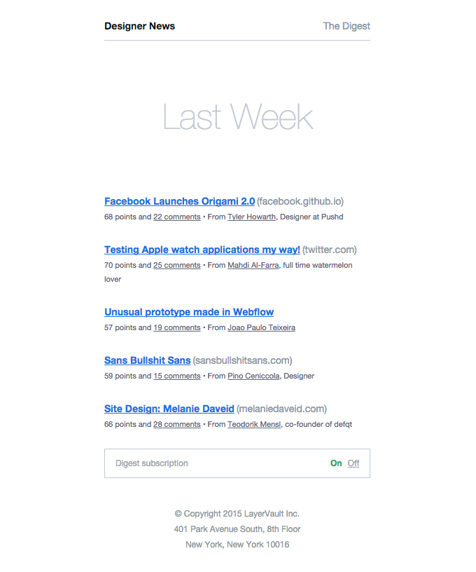Designer News Digest for the Week of Feb 23, 2015 from Designer News ...