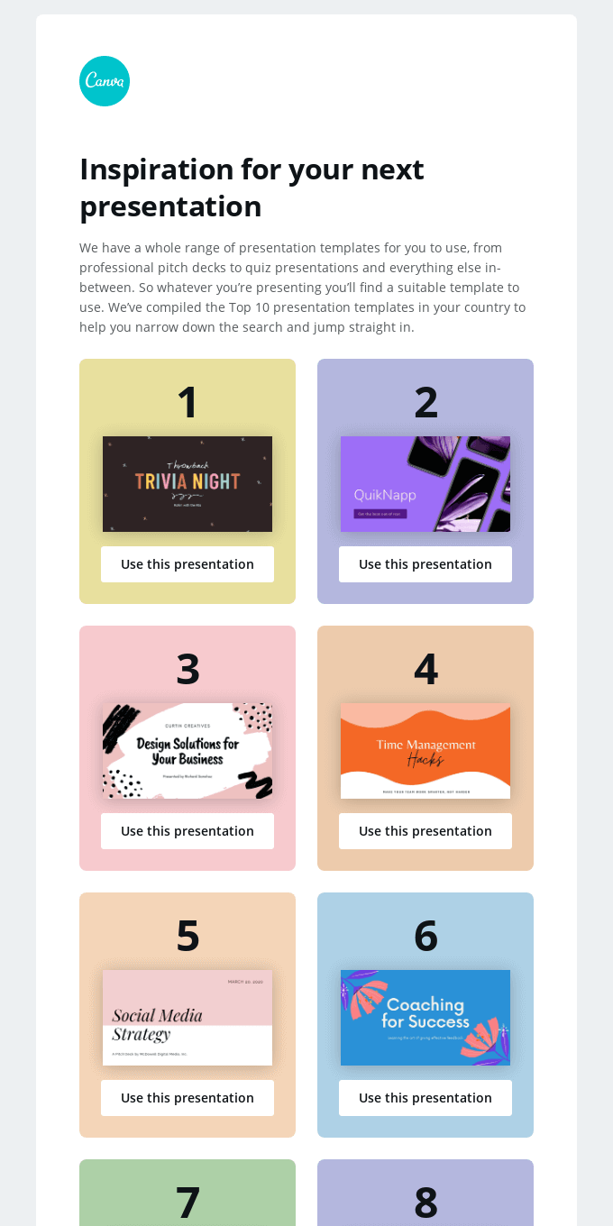 Discovery Emails | Really Good Emails