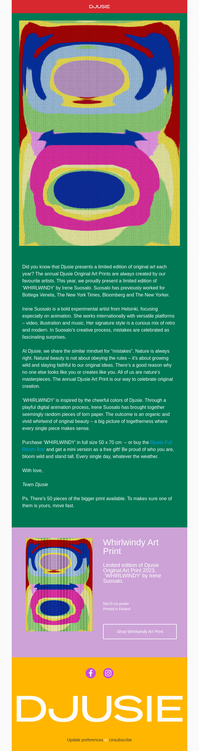 Djusie Art Print 2023 is now available! from Djusie - Desktop Email ...