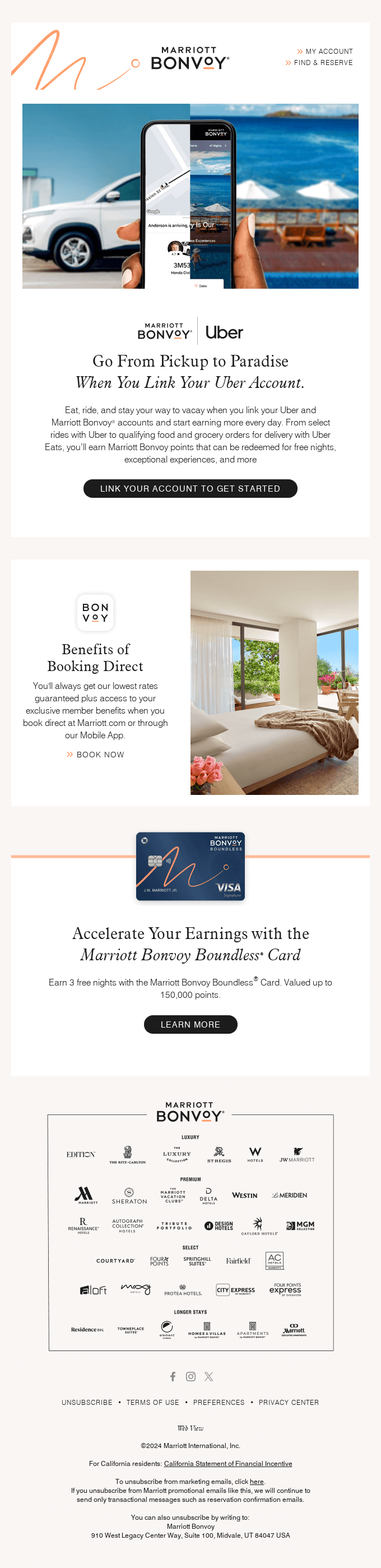⭐ Earn Your Way to More Vacay from Marriott - Desktop Email View ...