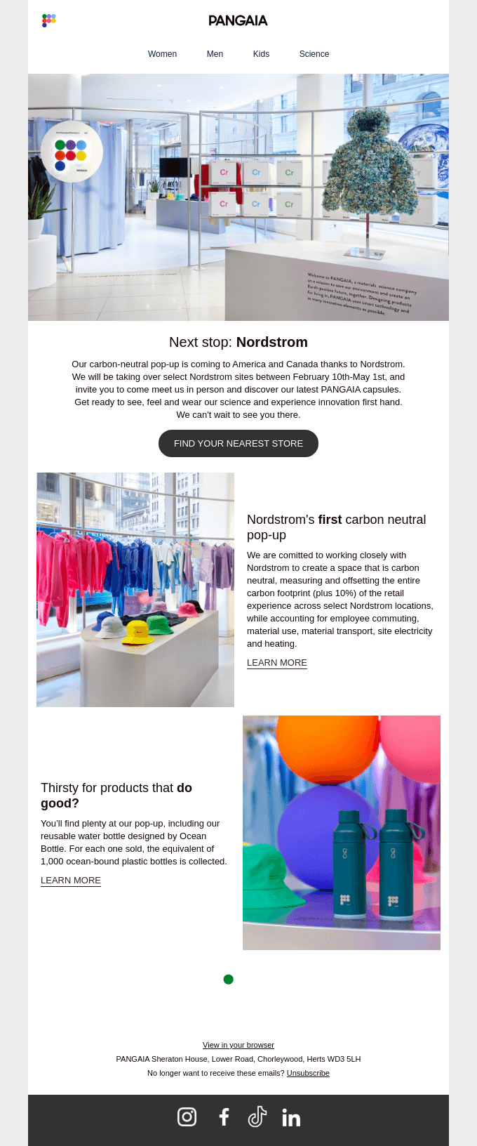 Experience our innovations IRL from Pangaia - Desktop Email View ...