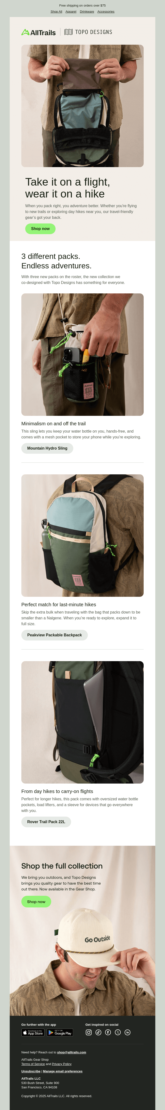 Find your perfect pack with new AllTrails × Topo Designs gear from ...
