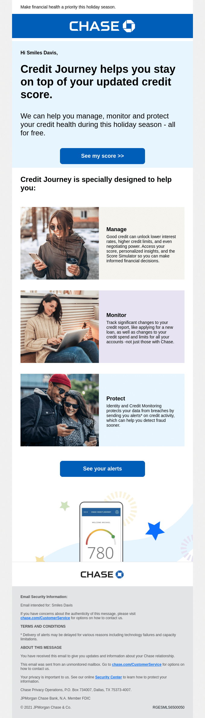 FYI: Smiles Davis, review your updated credit score & exclusive ...