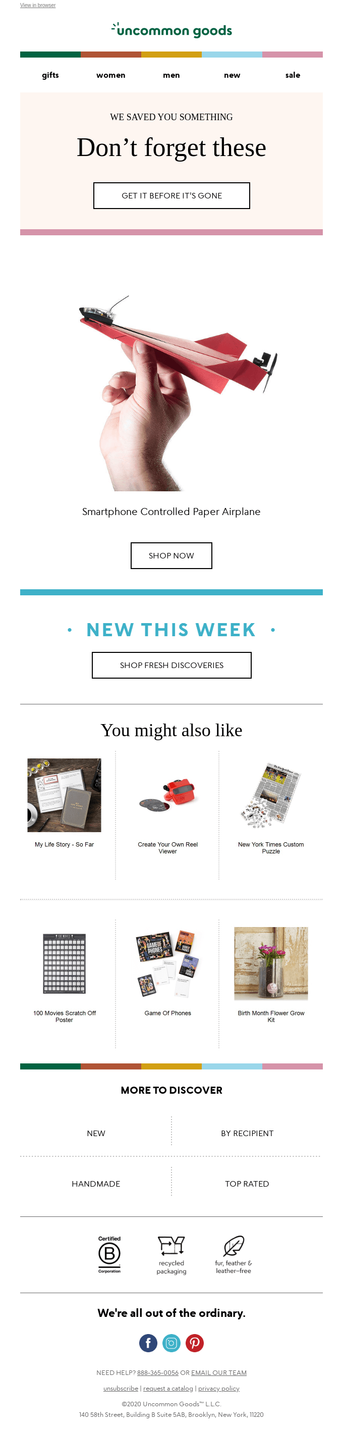 Hey, wait a sec… — Info View | Really Good Emails