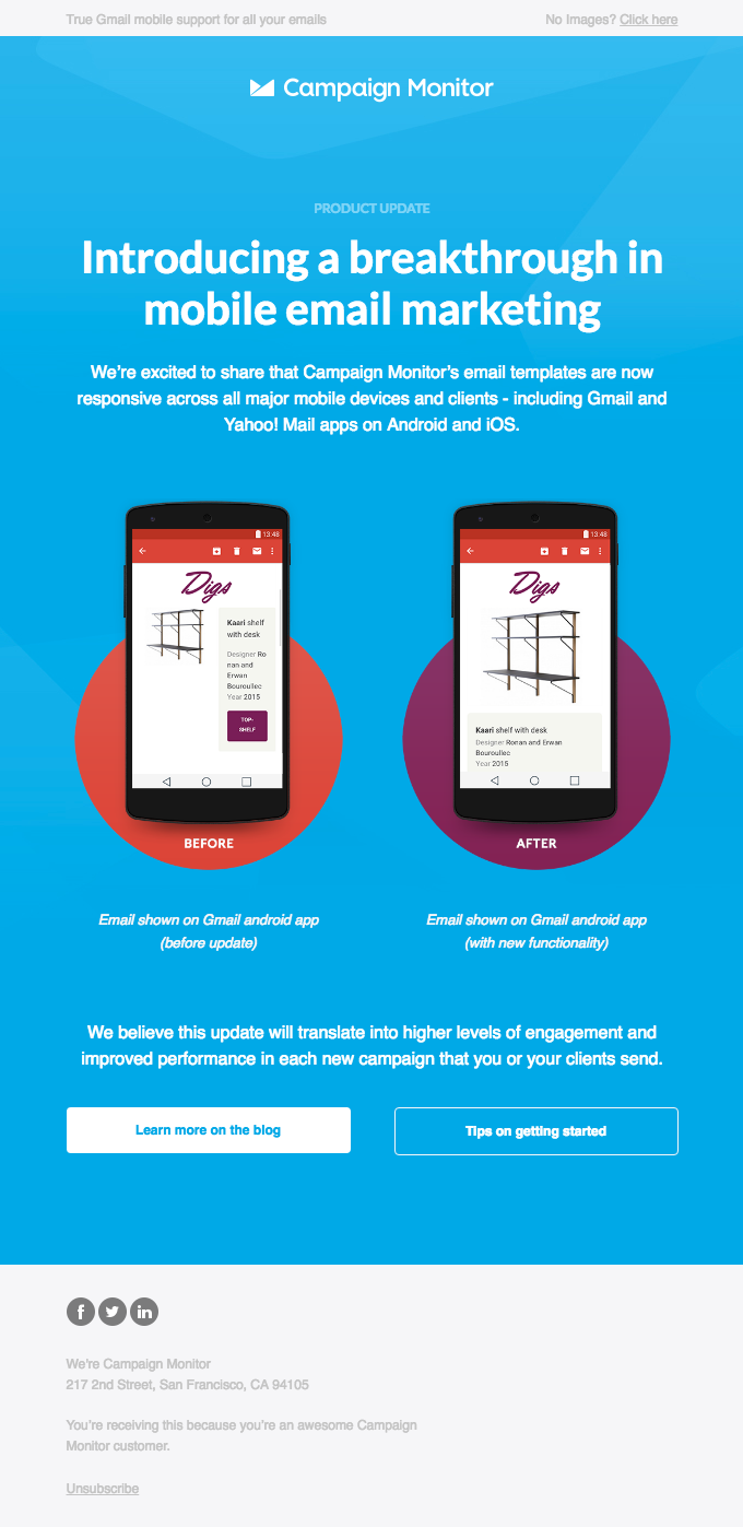 Introducing a breakthrough in mobile email marketing from Campaign ...