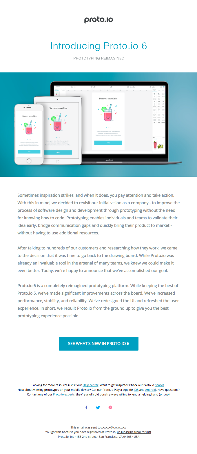 Introducing Proto.io 6 – Proto.io — Info View | Really Good Emails