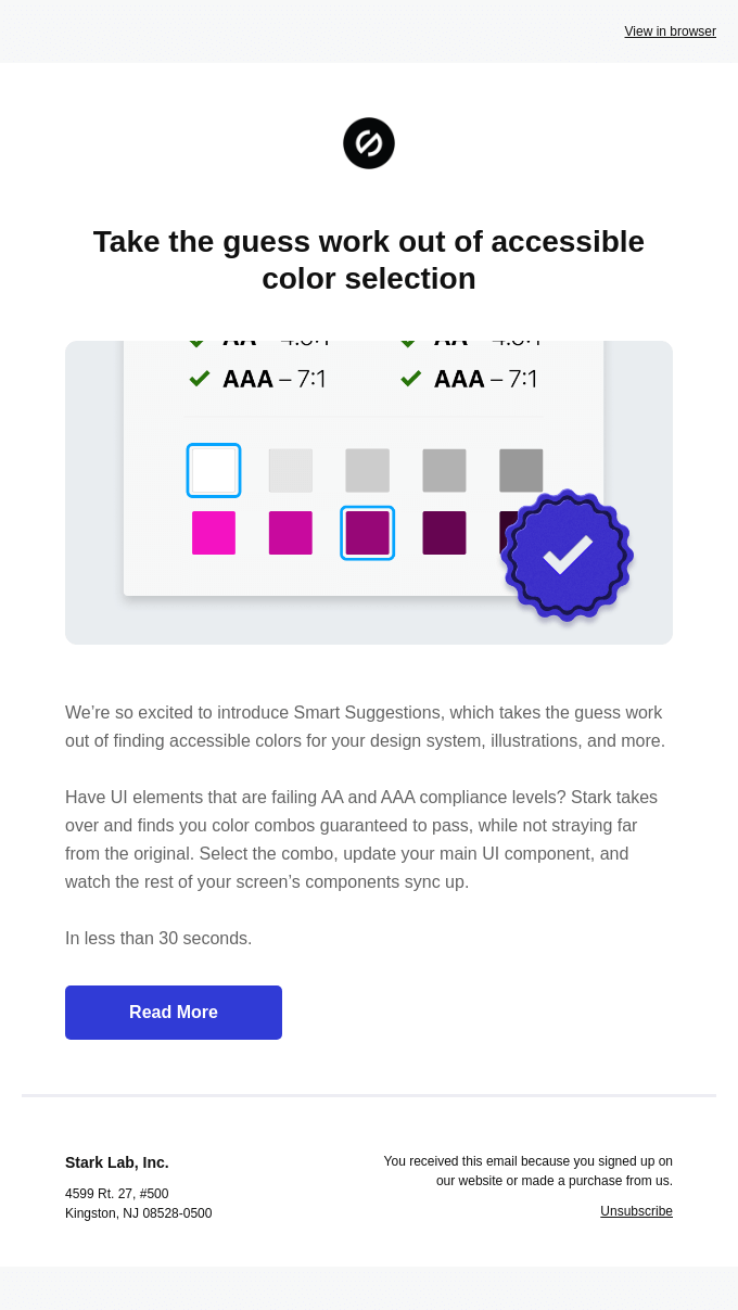 Introducing Smart Suggestions — Info View | Really Good Emails