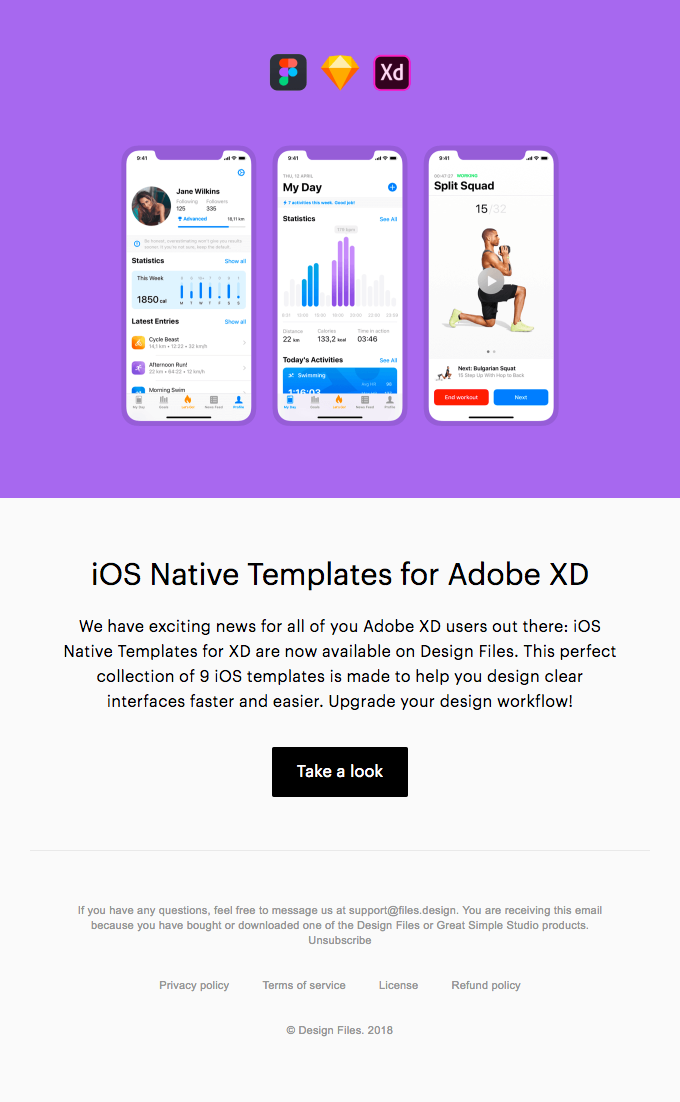 Adobe Xd Email Template Printable Templates