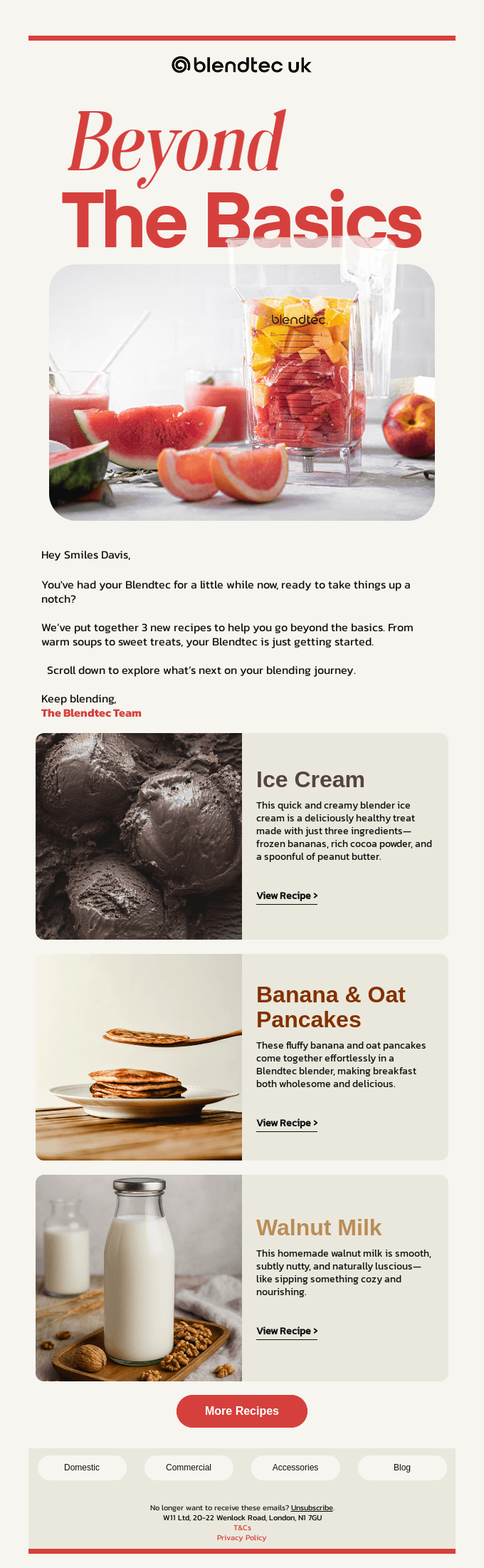 Let’s Take It to the Next Level from Blendtec - Desktop Email View | Really Good Emails