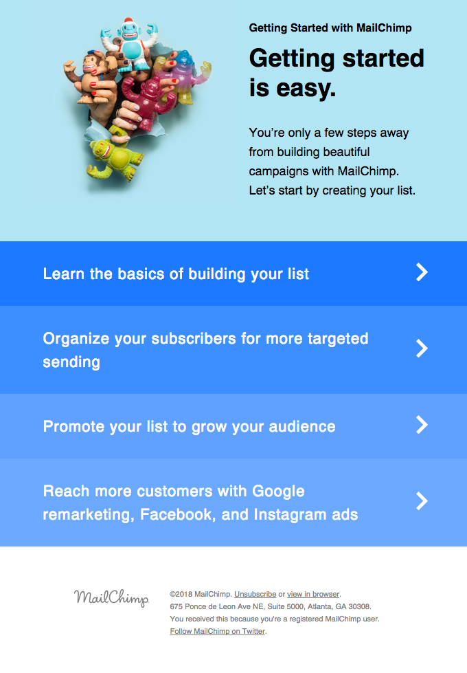 List Management / Setup from MailChimp - Desktop Email View | Really ...