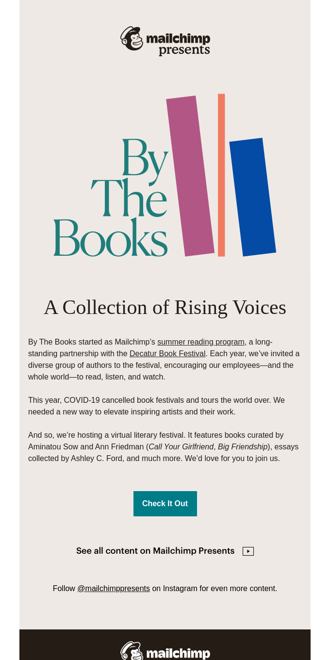 Books Emails | Really Good Emails