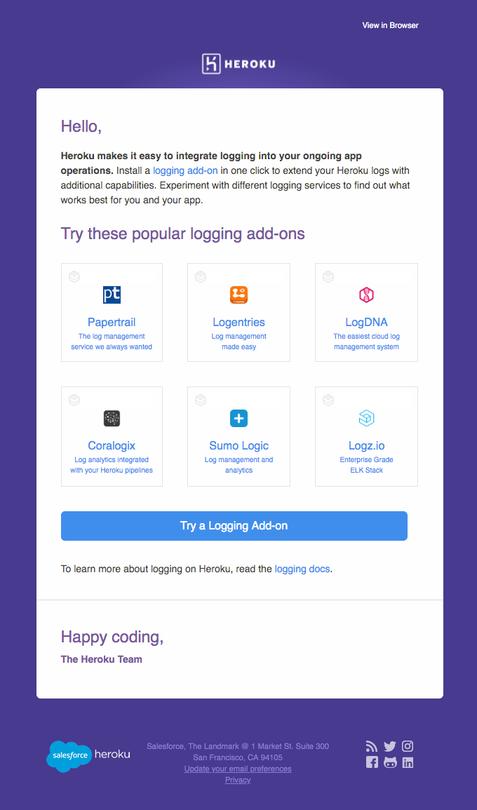 Maintain Your Apps Health With Logging Add Ons From Heroku Desktop