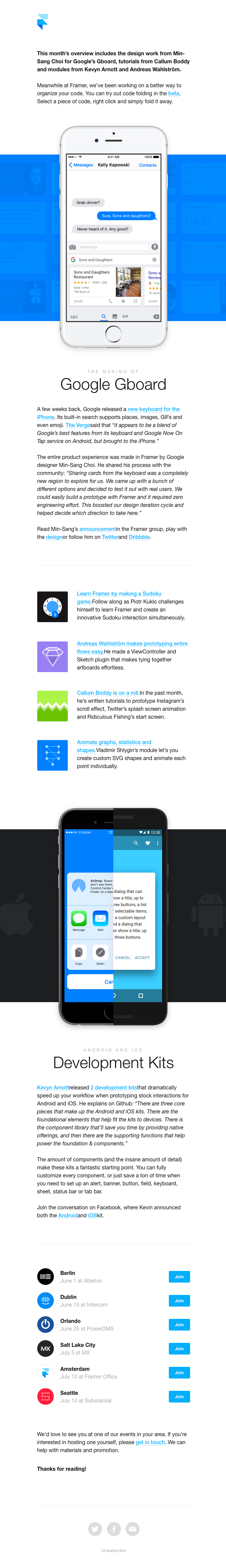 Monthly Highlights — Info View | Really Good Emails