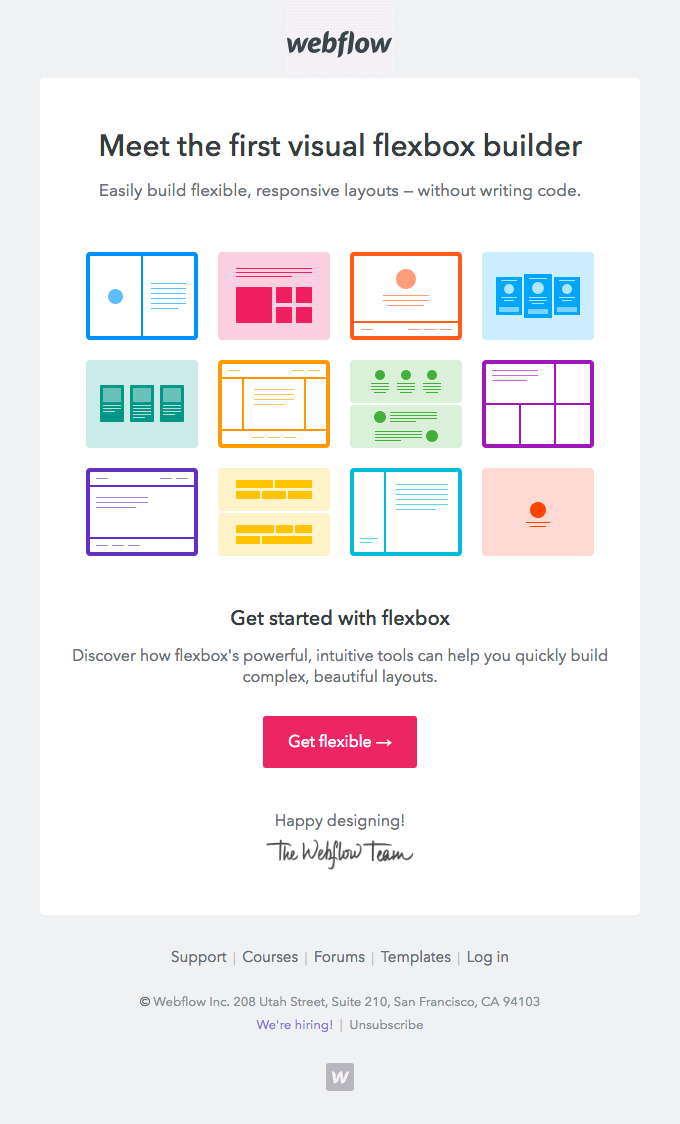 New feature: flexbox — Info View | Really Good Emails