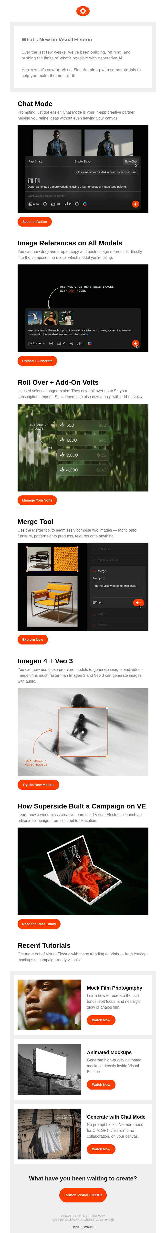 New on Visual Electric: Chat Mode, Veo 3, Merge Tool from Visual ...