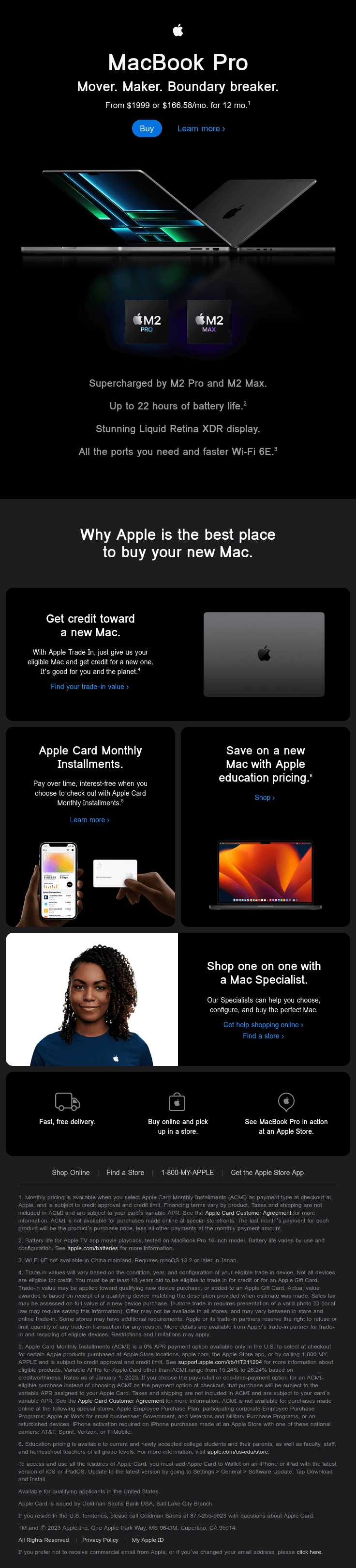 Now available — the new MacBook Pro 14” and 16”. from Apple - Desktop ...