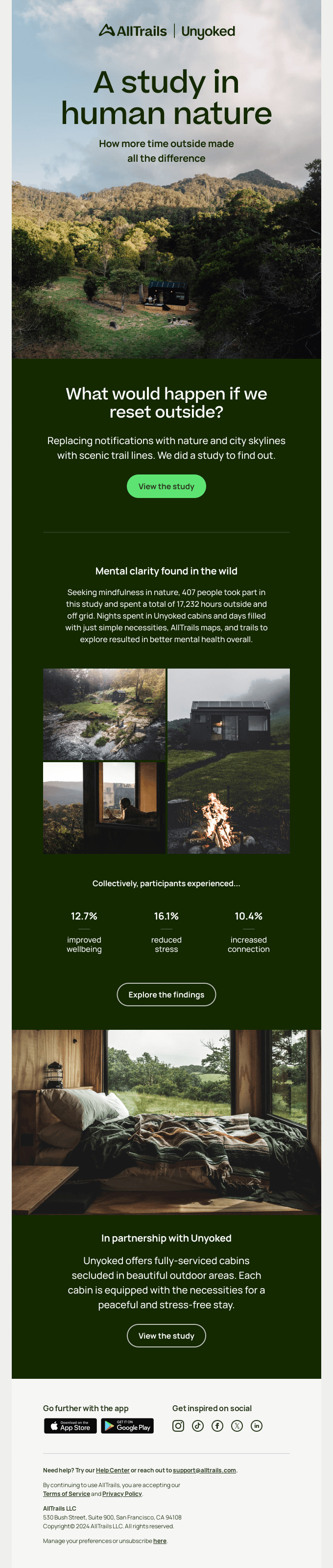 Our first-ever study is now out from AllTrails - Desktop Email View ...