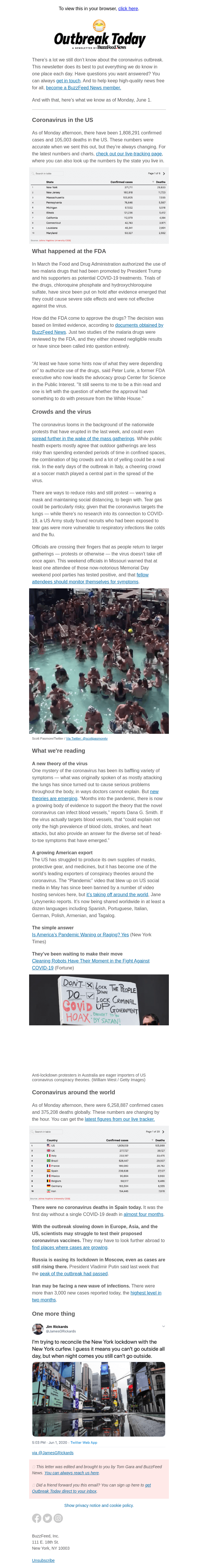 Outbreak Today: Flimsy evidence at the FDA from BuzzFeed - Desktop ...