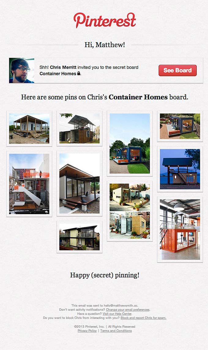 Product Update Email Design from Pinterest from Pinterest - Desktop ...