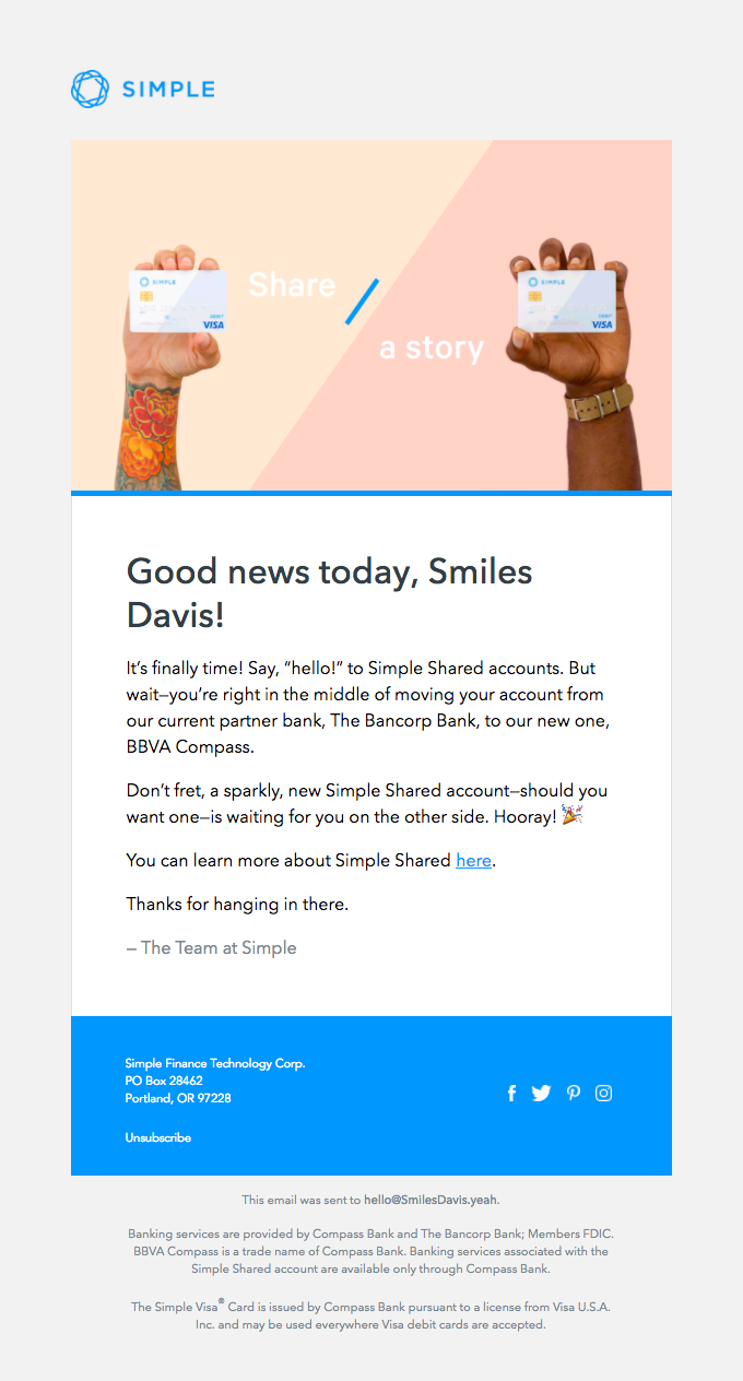 Simple Shared accounts… coming your way from Simple - Desktop Email ...