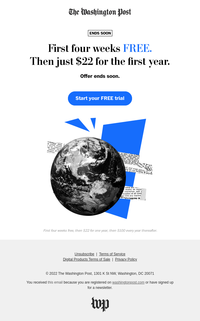 This Offer Ends In 24 Hours From The Washington Post Desktop Email This Offer Ends In 24 Hours From The Washington Post Desktop Email