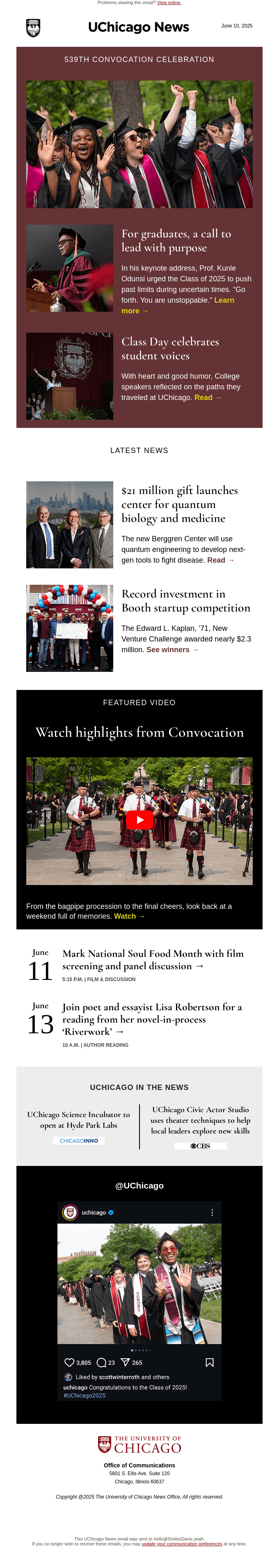 UChicago celebrates Class of 2025 from University of Chicago - Desktop ...