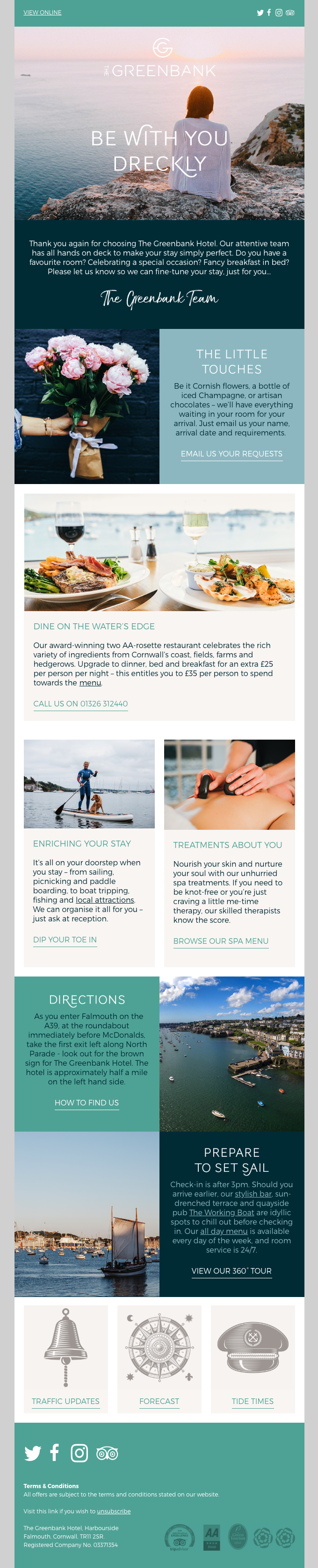 We Look Forward To Seeing You Soon From The Greenbank Hotel Desktop