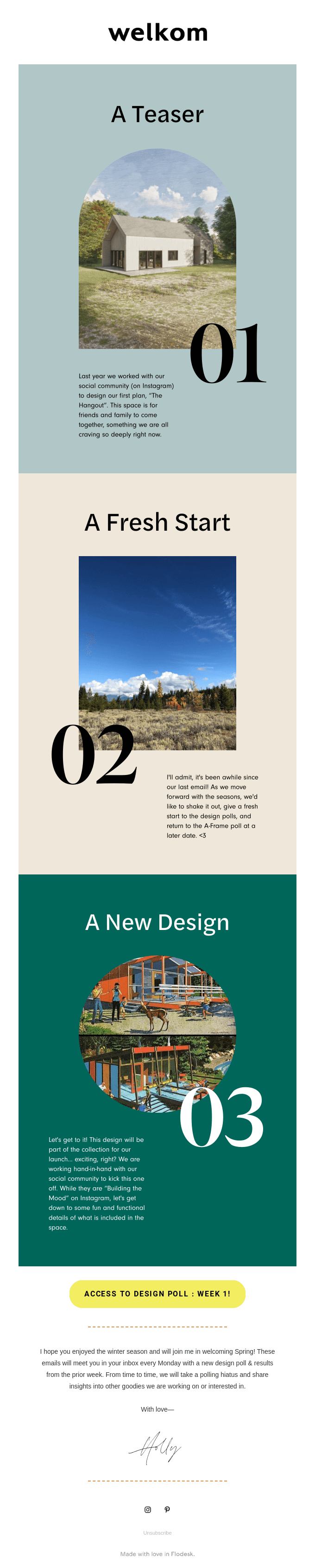 🌼 We're Back 🌼 from Welkom - Desktop Email View | Really Good Emails