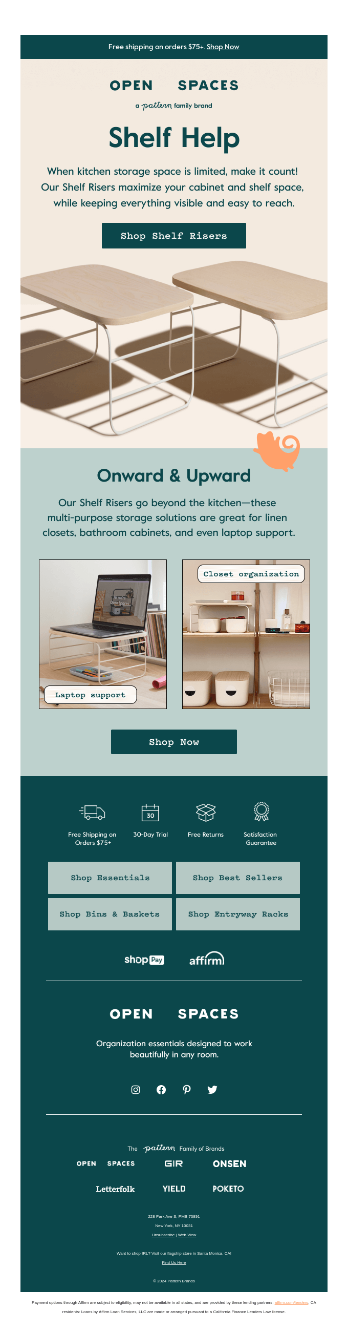 When space is limited, make it count! from Open Spaces - Desktop Email ...