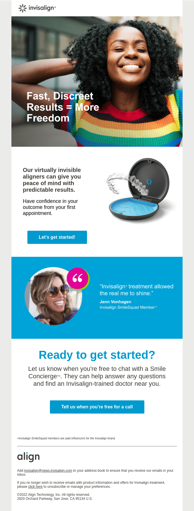 Why compromise when it comes to your smile? from Invisalign - Desktop ...