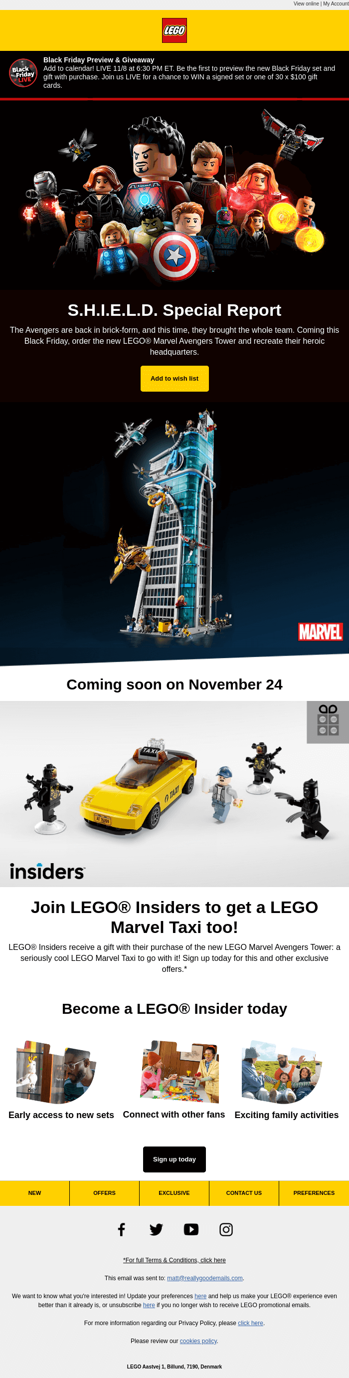 Your first look at LEGO® Black Friday! from Lego - Desktop Email View ...