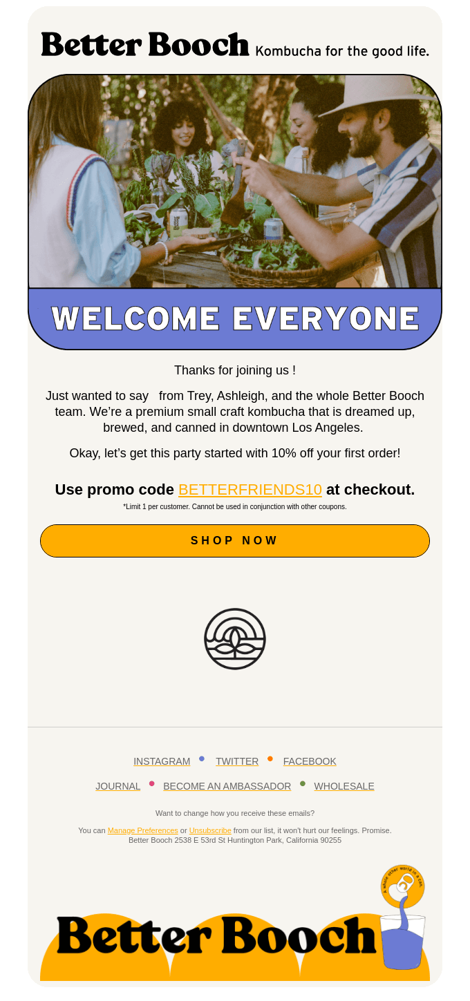 Your promo code awaits! from Better Booch - Desktop Email View | Really ... Your promo code awaits! from Better Booch - Desktop Email View | Really ...