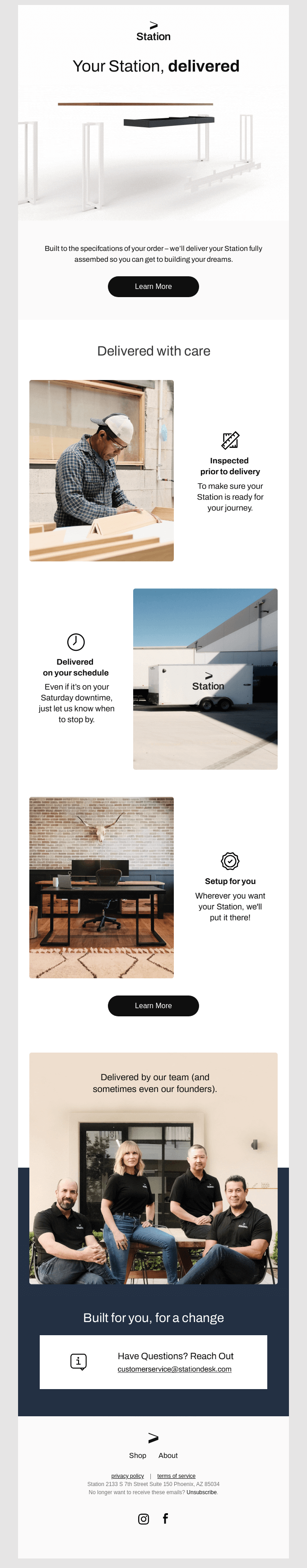 Your Station, delivered from Station - Desktop Email View | Really Good ...