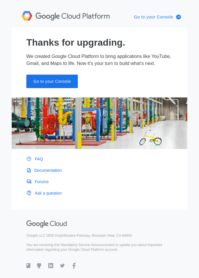 You’ve upgraded — Info View | Really Good Emails You’ve upgraded — Info View | Really Good Emails