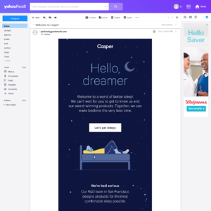 Welcome to Casper! | Really Good Emails
