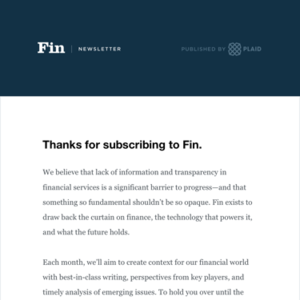 Welcome to Fin | Really Good Emails