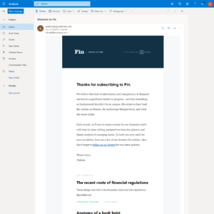 Welcome to Fin | Really Good Emails